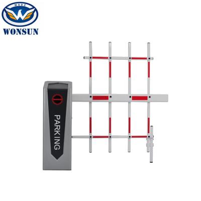 China Arm Three Fence Boom Barrier Gate Shopping Mall Community White Red Color Size Customized for sale