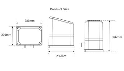 China Convenient 500KG 1800KG Gate Automation DC Brushless Sliding Gate Motor with 1850r/min No-load Speed and 55N.m Torque for sale