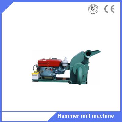 China New tree branch biomass fuel plant use hammer grinder machine with 15hp diesel motor for sale