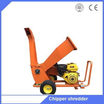 China Gasoline engine driven branch chipper brush chipper with high quality for sale