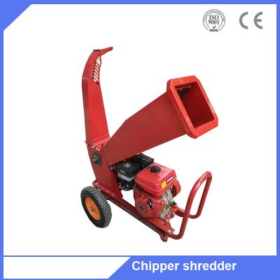 China Petrol gas power type chipper shredder machine tree branches chipper for sale