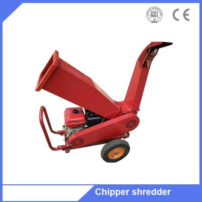 China 6.5HP gasoline engine small tree branch chipper wood logs shredder for sale