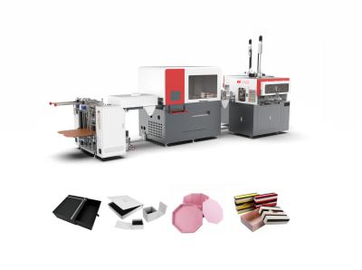 China Customized Automatic Rigid Box Making Machine Featuring PLC Control System for Enhanced Packaging Production and Control for sale