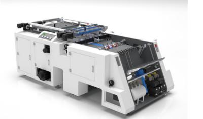 China High precision Hot Foiling Stamping Machine with laser sensor and double side gauge for flat and 3D stamping on packaging paper for sale