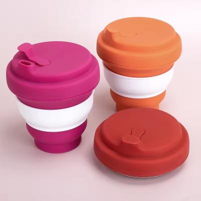 China 8oz 10oz 12oz siliconen opvouwbare waterfles niet giftig Te koop