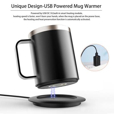 China 220 Volts Self Heating Warming Coffee Mugs Capacity 14 Ounces for sale