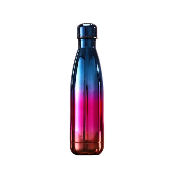 Quality UV Coated Self Cleaning Color Changing Stainless Steel Insulated Thermos Bottle for sale