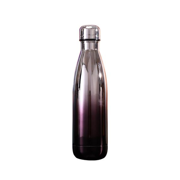 Quality UV Coated Self Cleaning Color Changing Stainless Steel Insulated Thermos Bottle for sale