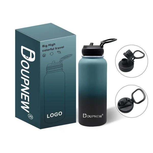 Quality Custom 950ml 32oz Vacuum Insulated Water Jug Sports Stainless Steel Water Bottle for sale
