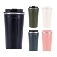 Quality 500ml Vacuum Insulated Cups Leak Proof Screw On Lid Non Slip Base Dishwasher for sale
