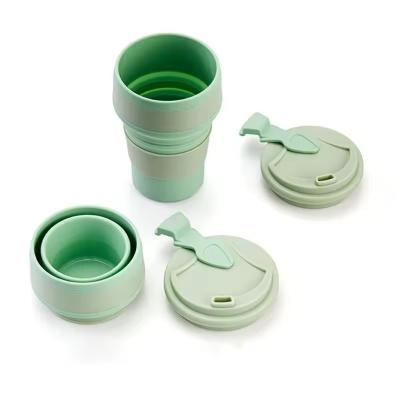 Cina 350 ml 500 ml Tazza da caffè da viaggio in silicone pieghevole OEM ODM in vendita