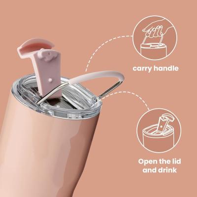 China Roestvrij staal 22oz 2IN1 koffie geïsoleerde tumbler met handvat Te koop