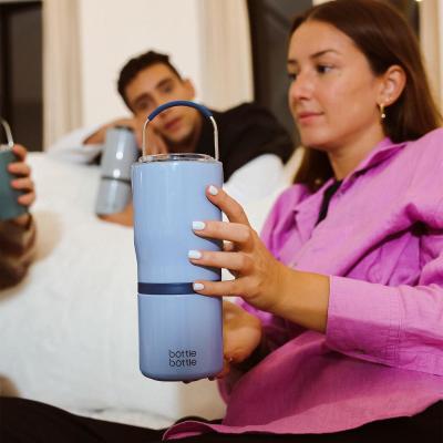 China Roestvrij staal 22oz 2IN1 koffie geïsoleerde tumbler met handvat Te koop