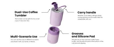 China Roestvrij staal 22oz 2IN1 koffie geïsoleerde tumbler met handvat Te koop
