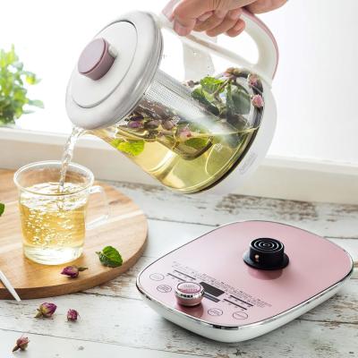 Китай 1.5L 1500W Стеклянный чайник Чистый чайник с инфузионной светодиодной базой продается