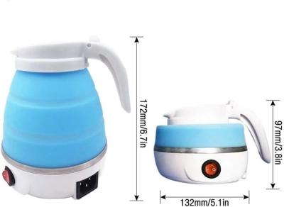 China Travel Portable Foldable Electric Kettle, 0.6L Small Collapsible Hot Water Boiler For Coffee Tea for sale