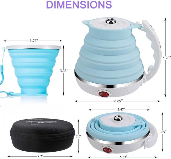 Quality Portable Electric Kettle Foldable Water Boiler For Coffee Tea Fast Boiling Pot for sale