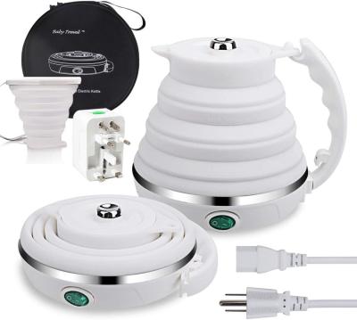 China Folding Portable Travel Collapsible Electric Kettle for Coffee Tea Fast Boiling 600ml for sale