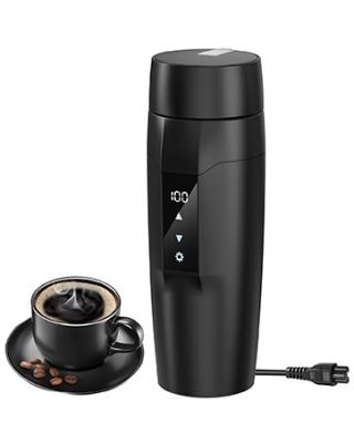 Cina Coppa di riscaldamento per auto portatile, bollitore elettrico da viaggio da 350 ml, tazza di riscaldamento per auto in acciaio inox 304, regolabile da 40 a 100 ° C in vendita