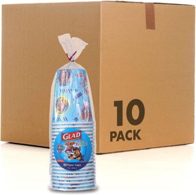 China Feliz para crianças Patrulha de patas copos de papel descartáveis Copos de papel descartáveis com Patrulha de patas Design para crianças Papel descartável C à venda