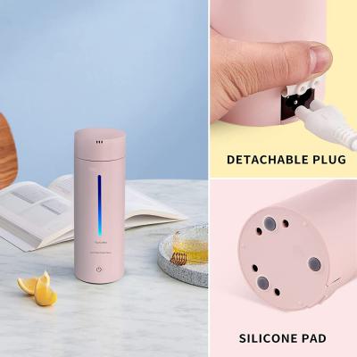 Cina 350 ml Cisterna portatile piccola, Cisterna da viaggio con rivestimento antiaderente, libera da BPA, caldaia ad acqua a LED a 3 colori in vendita