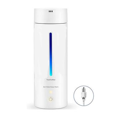 Cina 350 ml Cisterna portatile piccola, Cisterna da viaggio con rivestimento antiaderente, libera da BPA, caldaia ad acqua a LED a 3 colori in vendita