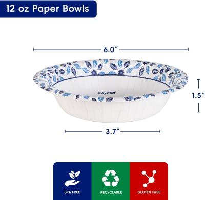 China Taças de papel versáteis Taças para várias aplicações de alimentos e bebidas for sale