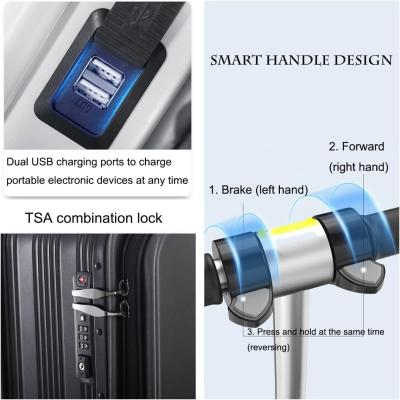 China Smart Electric Spinner Trolley Maleta de viagem com TSA Lock 400mm x 200mm x 100mm à venda