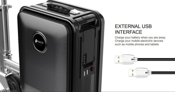Quality Smart Rideable Suitcase 26L, Lightweight Electric Luggage Scooter For Travel for sale