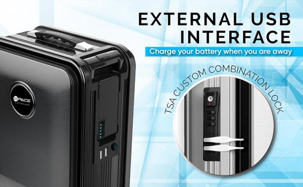Quality Smart Rideable Suitcase 26L, Lightweight Electric Luggage Scooter For Travel for sale