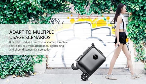Quality Smart Rideable Suitcase 26L, Lightweight Electric Luggage Scooter For Travel for sale