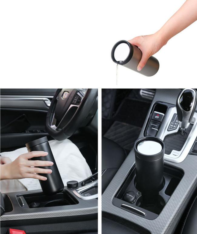 360 Degree All-Round Drinking Coffee Mug Double Walls Insulated Travel Tumbler