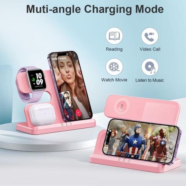 Quality Wireless Charger 3 in 1 Wireless Charging Station, 15W Fast Wireless iPhone for sale