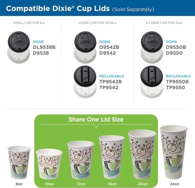 Cina 8oz/12oz/16oz carta kraft all'ingrosso imballaggio di bevande a parete singola succo di tè caldo latte tazze di carta senza coperchio in vendita