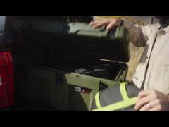V3+ Rugged Camping Storage Box 232L Capacità Con Maniglie di corda di nylon