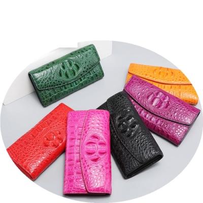 China Large-Capacity Crocodile Leather Wallet Women's Long Section 2022 New Women's Leather Handbag Multifunctional Wallet for sale