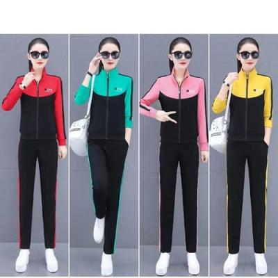 China Autumn Coat Fashion Sweater Two-Piece Women's Spring And Autumn Sportswear Suit for sale