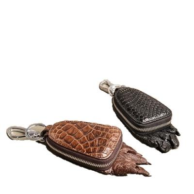 China Thailand Crocodile Leather Car Key Bag Men's Leather Key Bag Unisex Creative Crocodile Claw Fashion Trend for sale