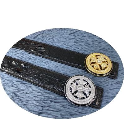 China Crocodile Leather Belt Men's Genuine Leather Business Leisure Giant Crocodile All-match High-end Luxury Trendy Fashion for sale