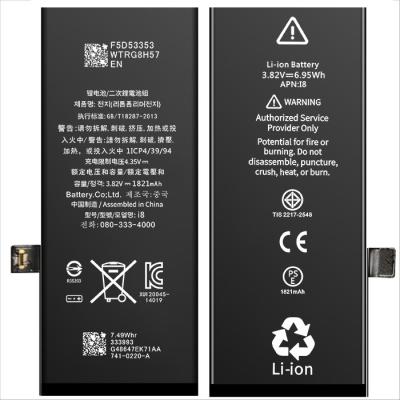 Cina La batteria pura del polimero del litio di Iphone del cobalto ha personalizzato 1821mA nero in vendita
