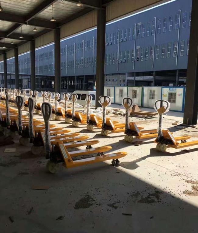 High Loading Hand Pallet Jack , Single Speed Pump Manual Pallet Truck