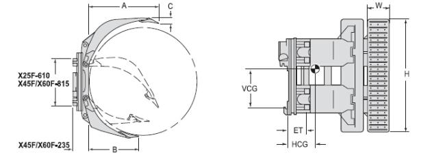 Excellent quality tire tyre clamps for lift truck