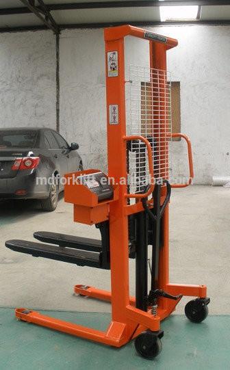500kgs Lifting 1600mm Manual Hand Pallet Stacker