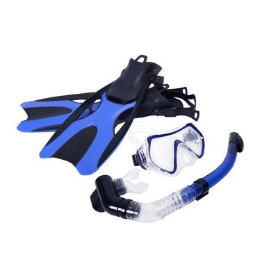 China Comfortable Snorkel Mask And Flippers , Junior Snorkel Set With Fins for sale