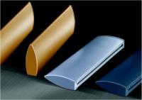 China Extruded Bullet Linear Baffle Ceiling 3m Long For Exhibition Center for sale