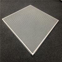 China PVDF Galvanized Steel Ceiling Panels Concealed Square Edge Perforated Pattern for sale