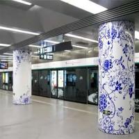 China Semicircle Column Exterior Cladding Panels Aluminum Perforation for sale