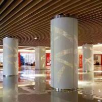 China Semicircle Column Exterior Cladding Panels Aluminum Perforation for sale