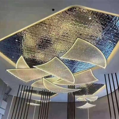 China Het geanodiseerde Zilveren het Comité van het Roestvrij staalplafond Vochtbestendige Blad van de Waterrimpeling voor Plafond Te koop