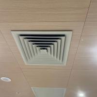 China Square Aluminum 1100 Ceiling Air Diffuser Fireproof Bake Surface Finished for sale